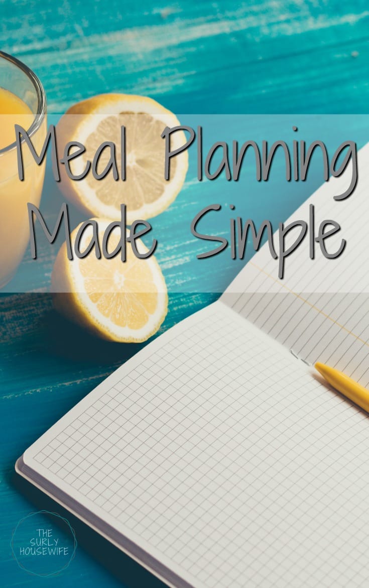 Meal Planning Made Simple | Two Beginning Steps