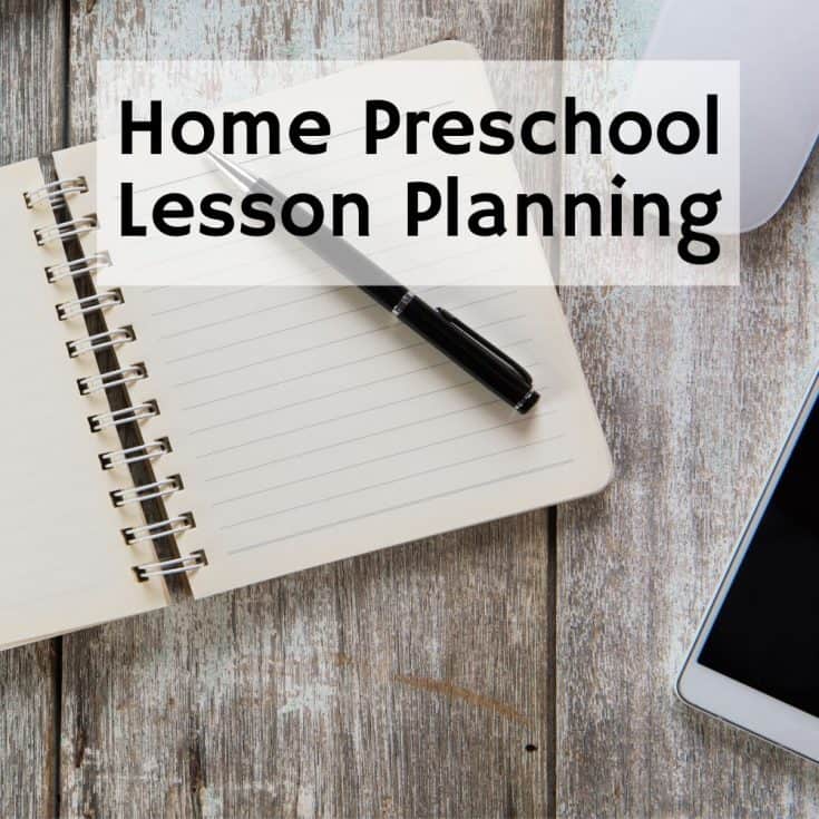 Homeschool Preschool Lesson Planning Cheat Sheet